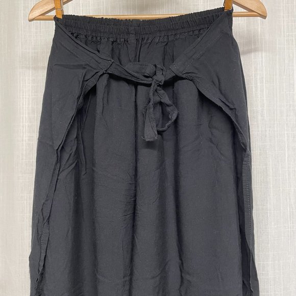 DINA | Pants & Jumpsuits | Unique Faux Wrap Pants Extra Fabric Along ...
